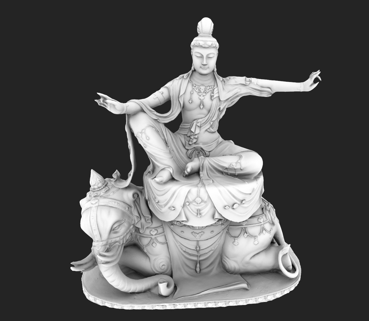 3D Model Sculpture Buddha - TurboSquid 2058482