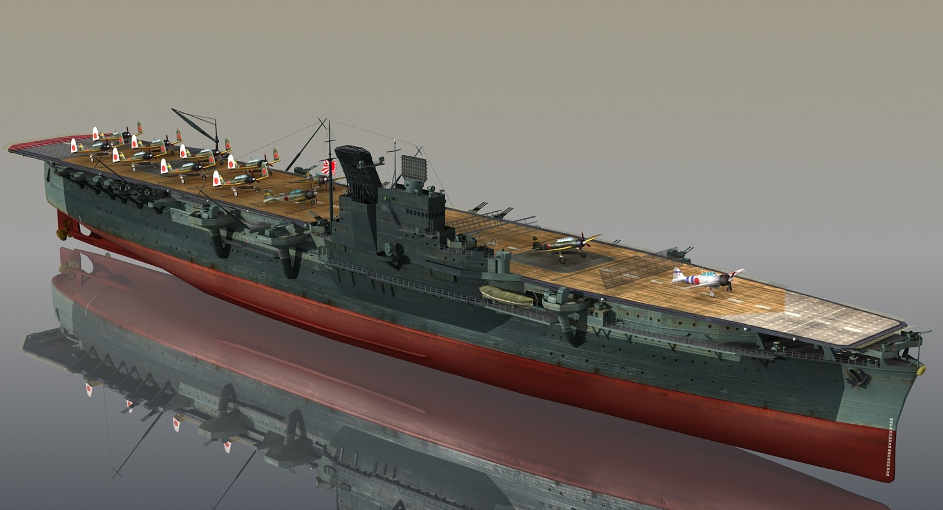 Japanese Junyo 3D Model - TurboSquid 1337152