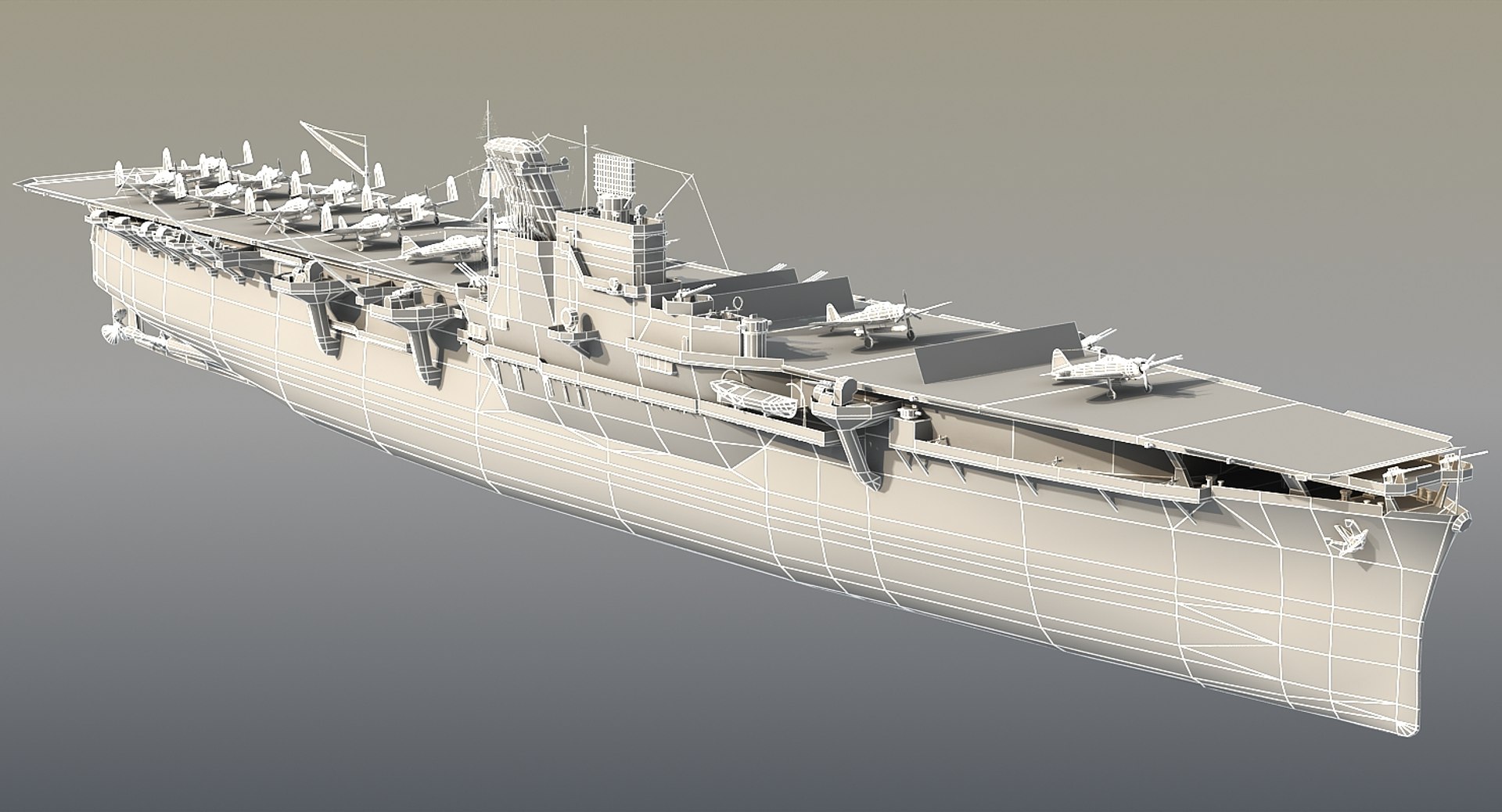 Japanese junyo 3D model - TurboSquid 1337152