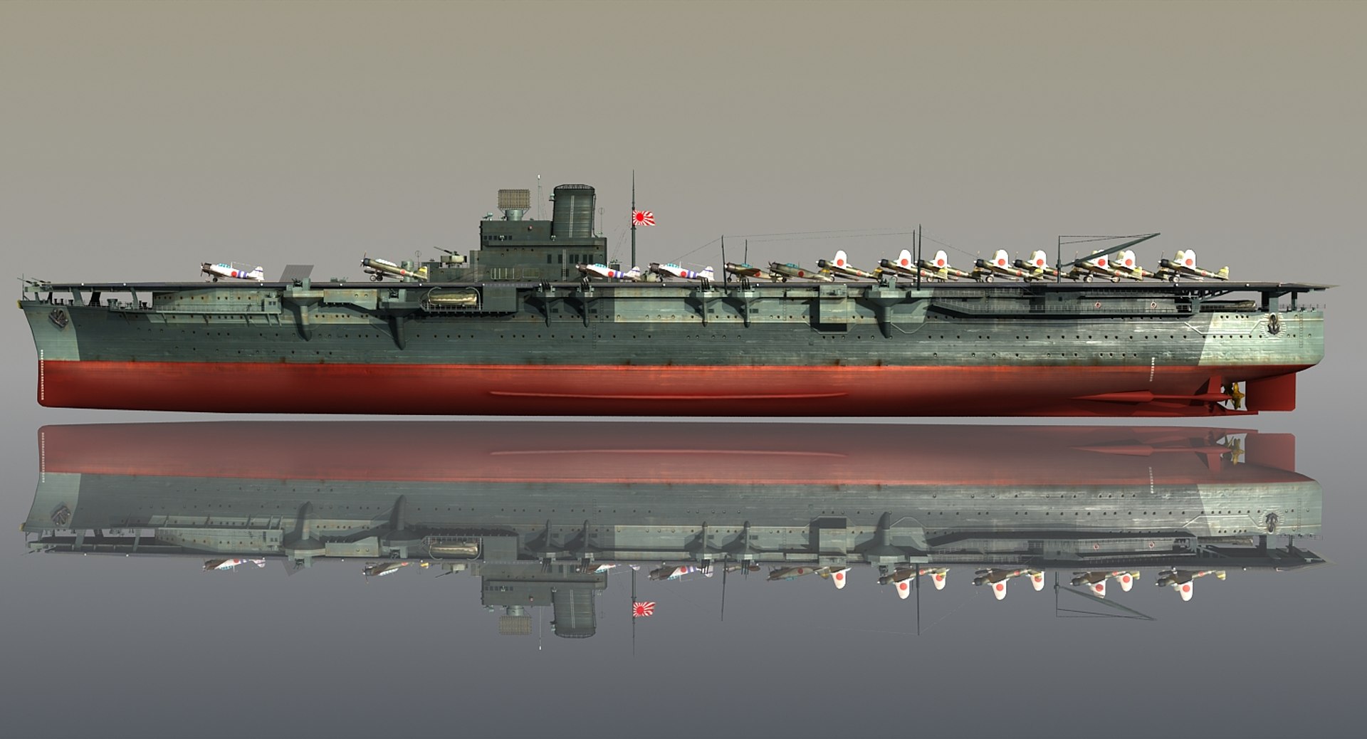 Japanese junyo 3D model - TurboSquid 1337152