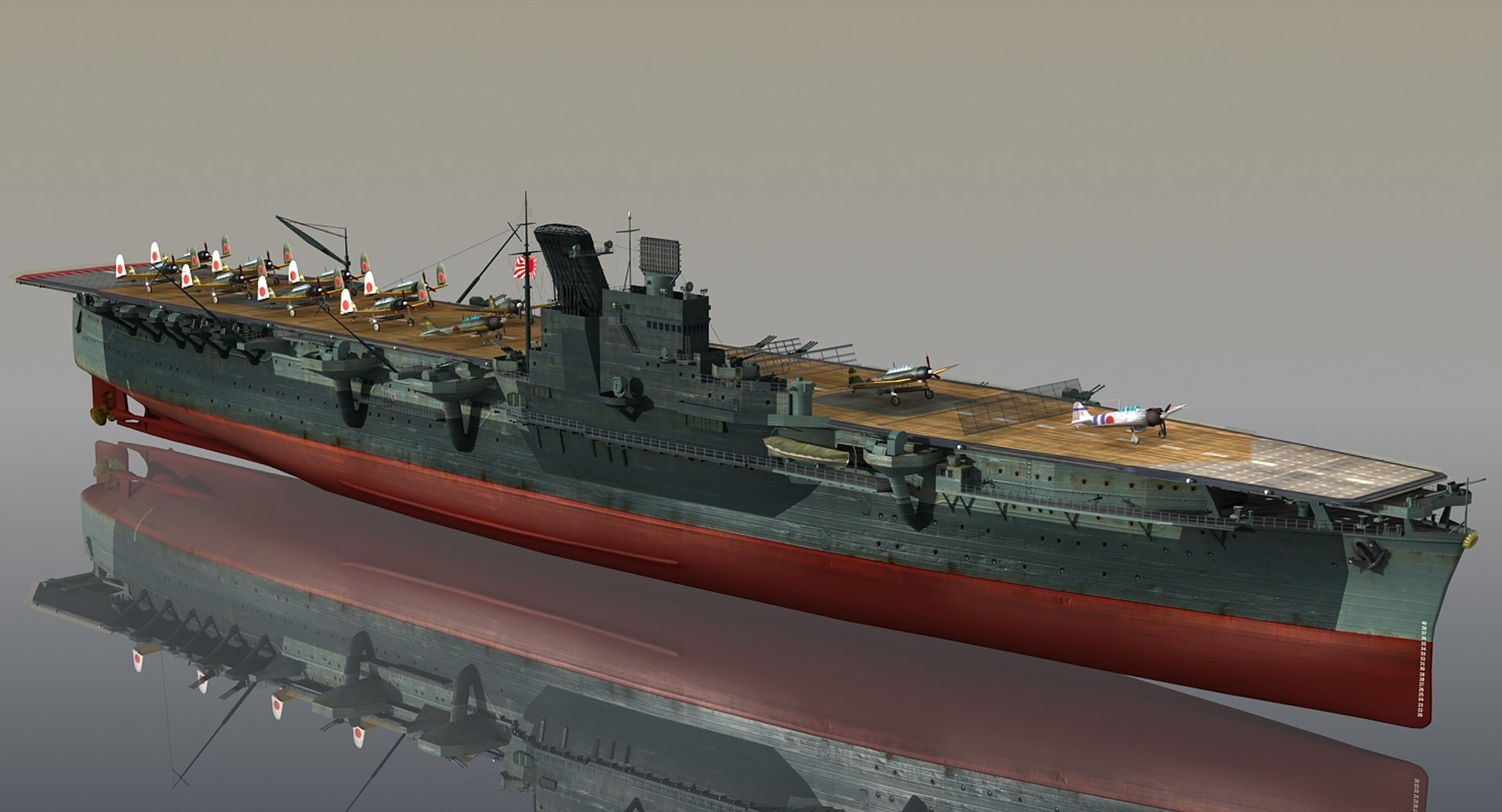 Japanese Junyo 3D Model - TurboSquid 1337152