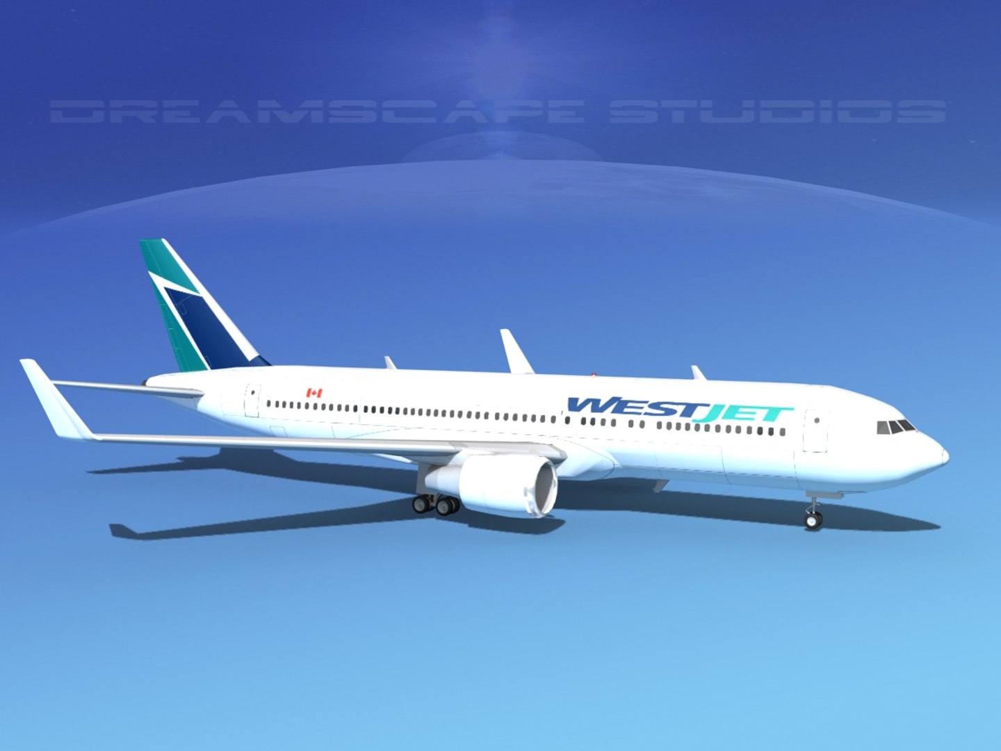 3d Model Airlines Boeing 767 767-300