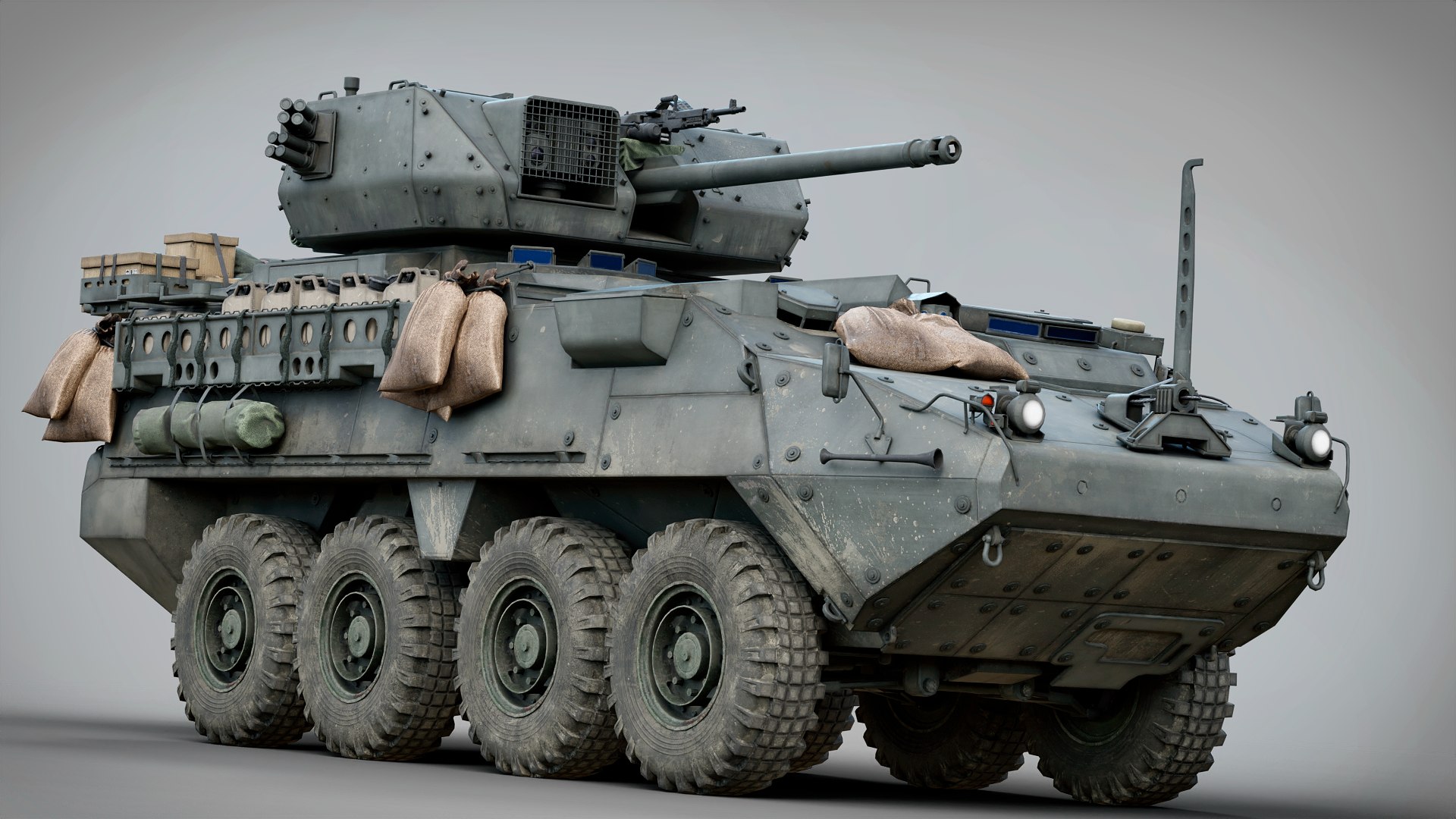 3D Stryker M1296 Dragoon Armored Car With Interior Model - TurboSquid ...