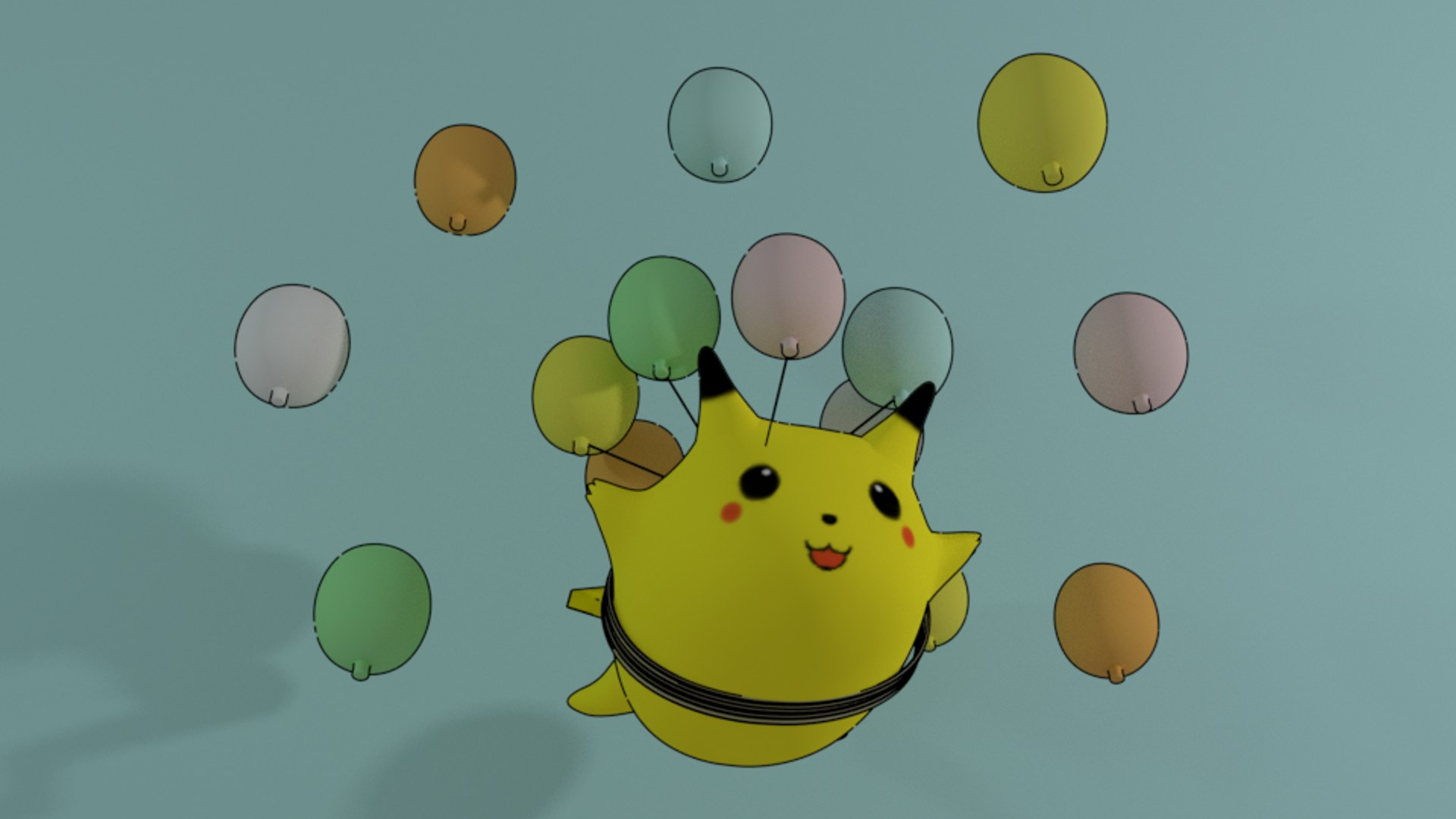 3D Flying Pikachu - TurboSquid 1384762