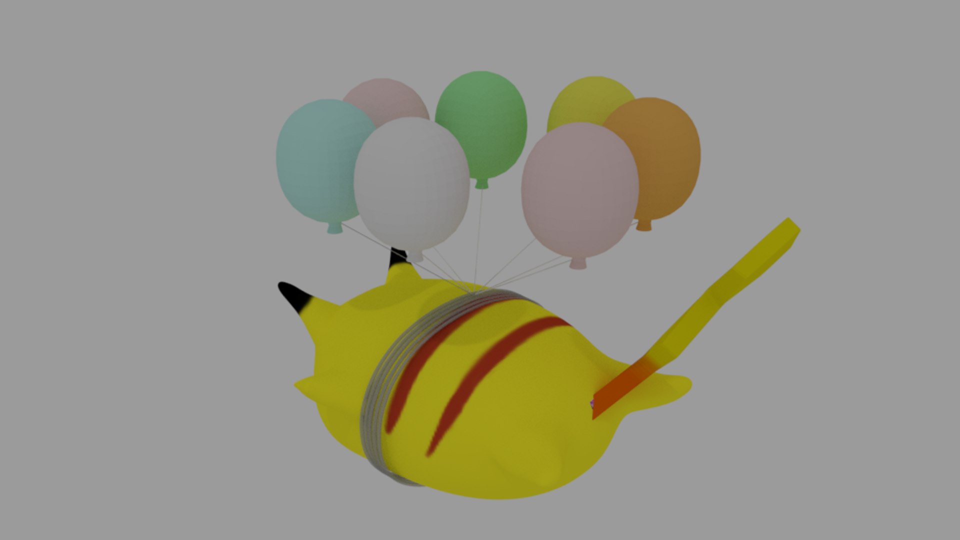 3D Flying Pikachu - TurboSquid 1384762