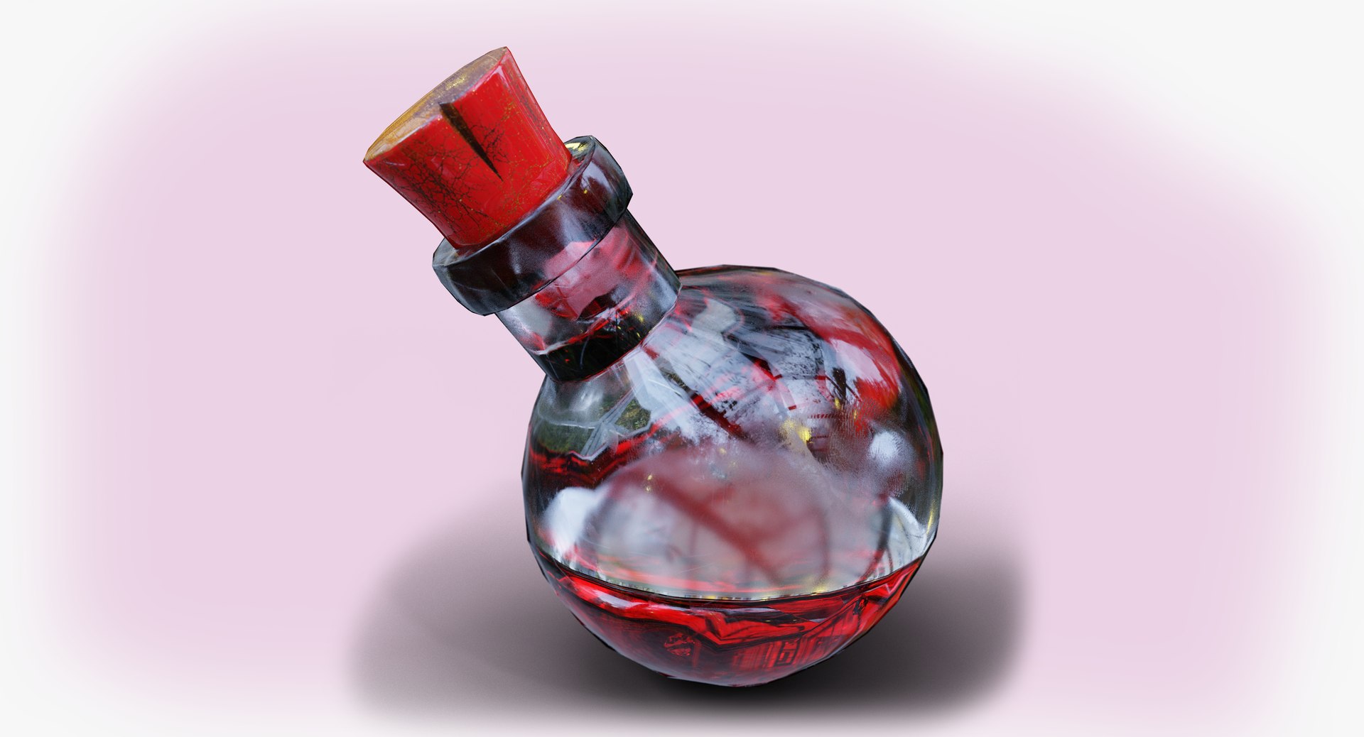3D Red Potion - TurboSquid 1281327