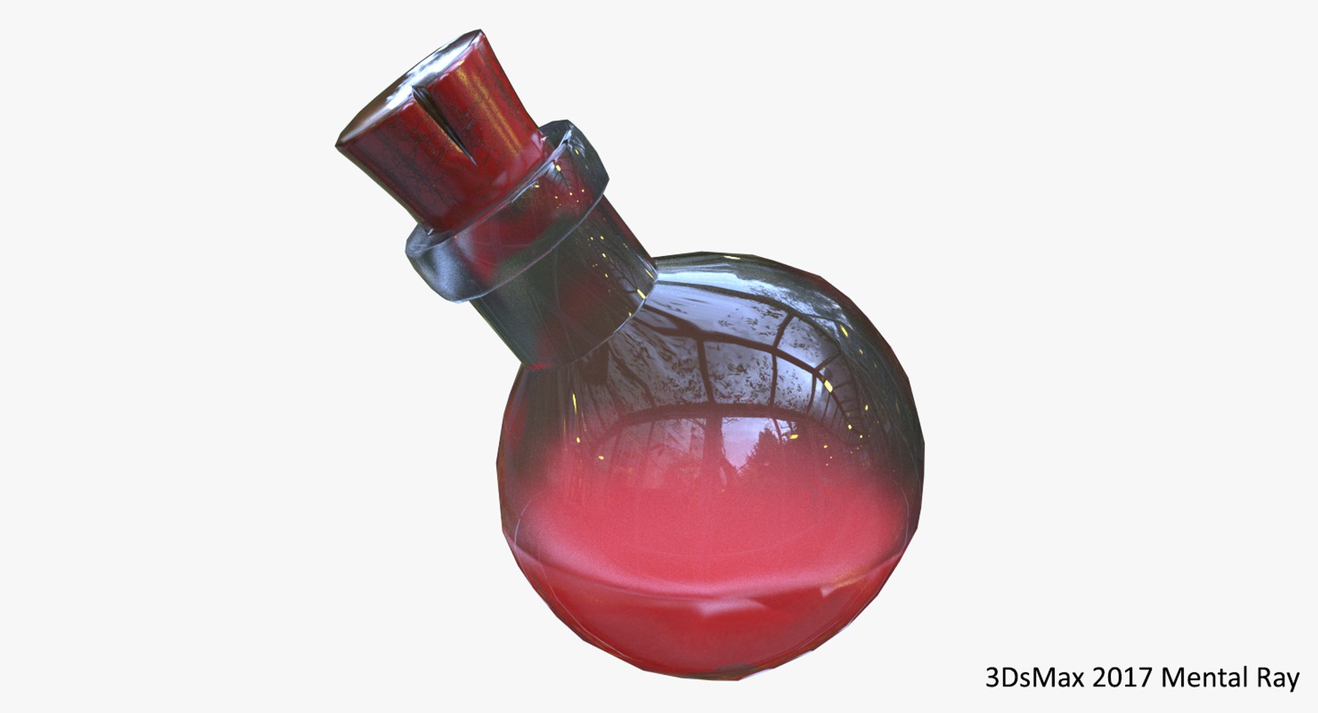 3D Red Potion - TurboSquid 1281327