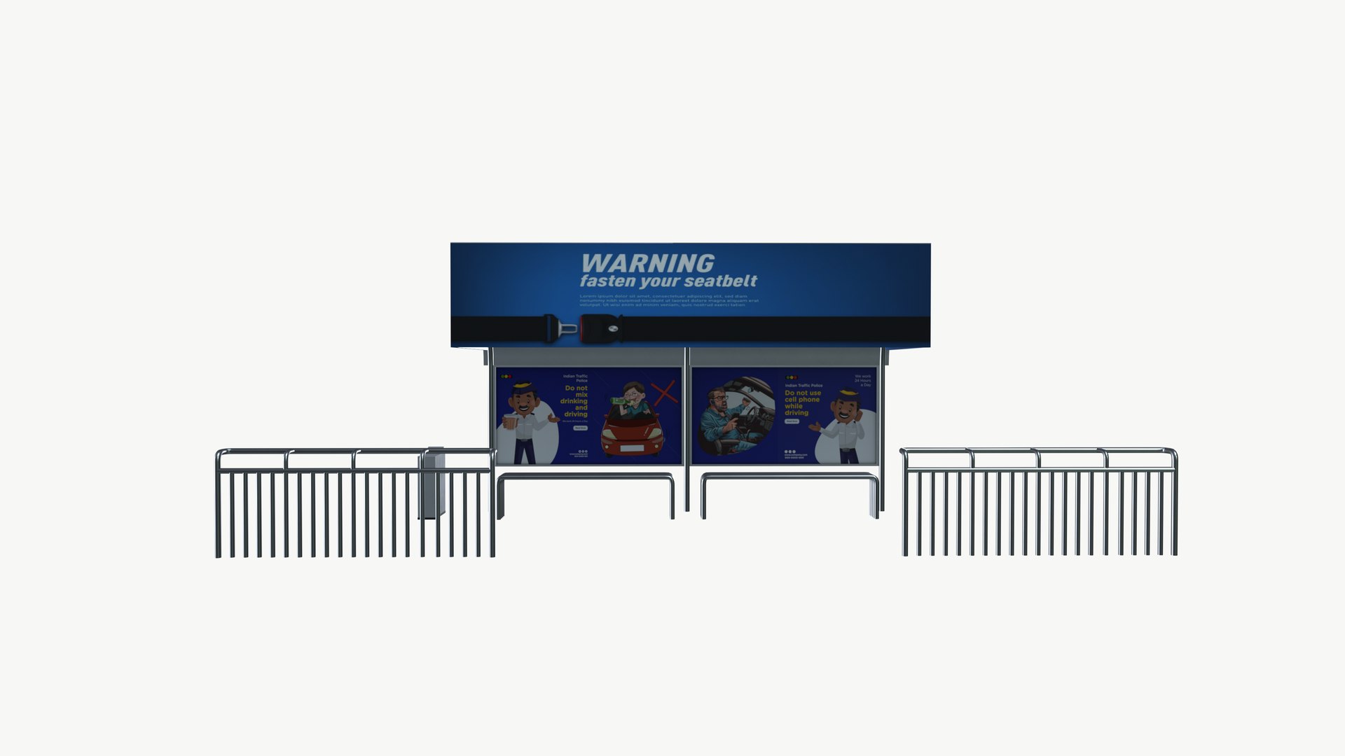 Bus Stop 3D - TurboSquid 2390048
