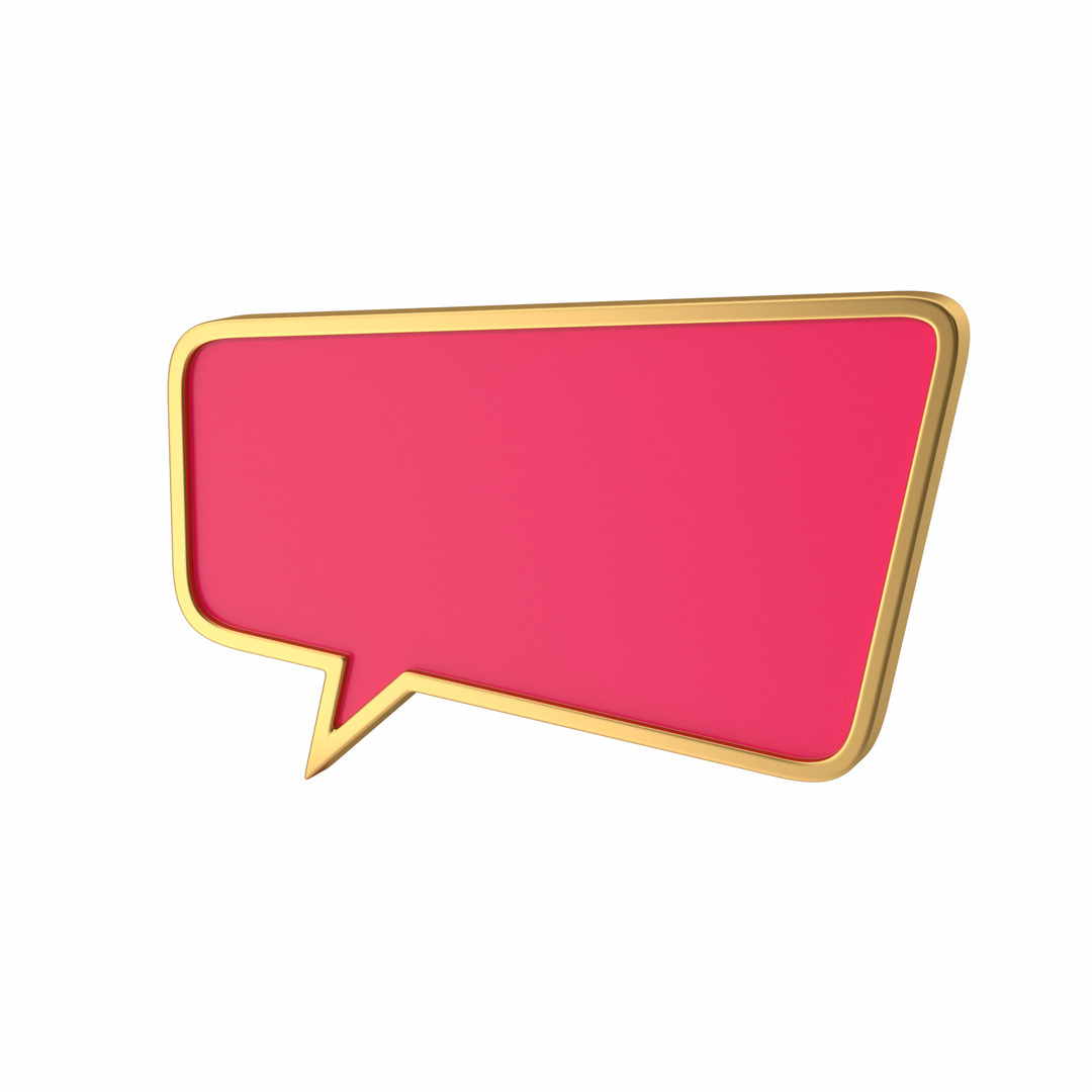 Pink Speech Bubbles 3D Model - TurboSquid 2309583