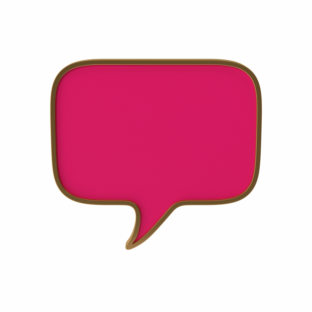 Pink Speech Bubbles 3D Model - TurboSquid 2309583