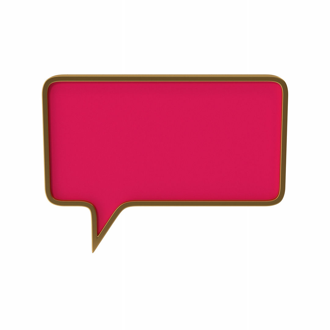 Pink Speech Bubbles 3D Model - TurboSquid 2309583