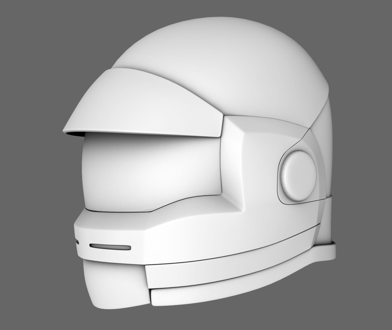 3D Model Sci Fi Helmet Base Mesh - TurboSquid 1225796