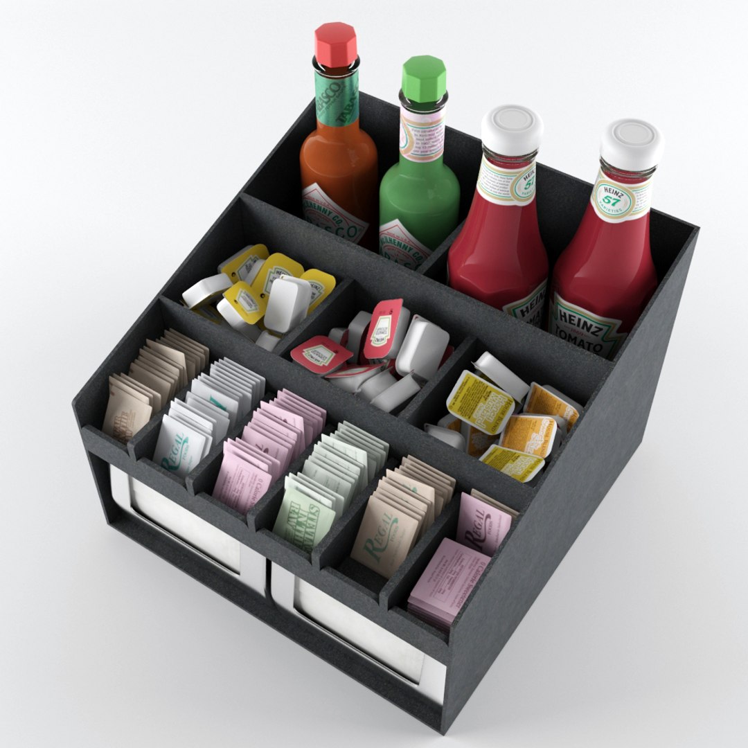 3d Max Condiment Organizer Napkin
