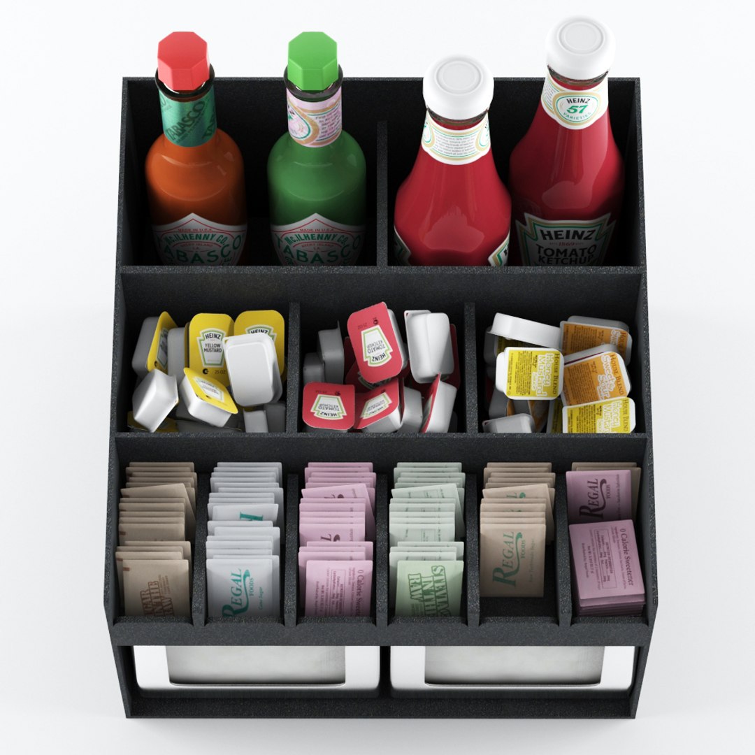 3d Max Condiment Organizer Napkin