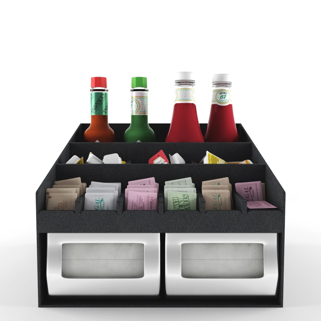 3d Max Condiment Organizer Napkin