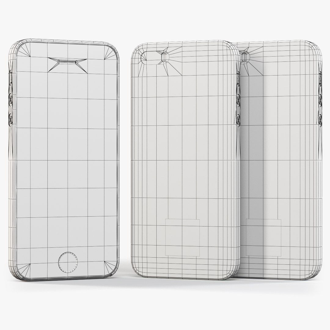 3d model of apple iphone 5s case