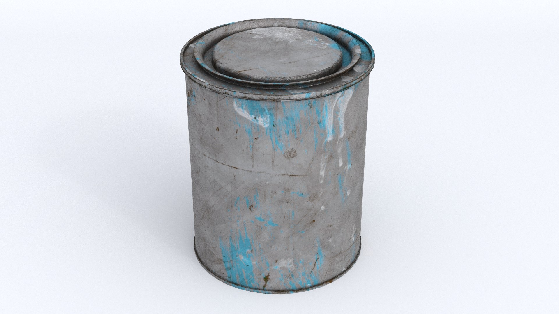 3D Paint Can 3 Old - TurboSquid 2184532