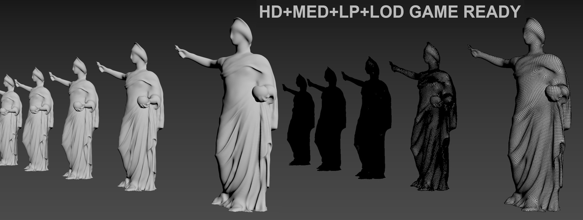Renaissance Sculpture Masterpiece 3D - TurboSquid 1752991