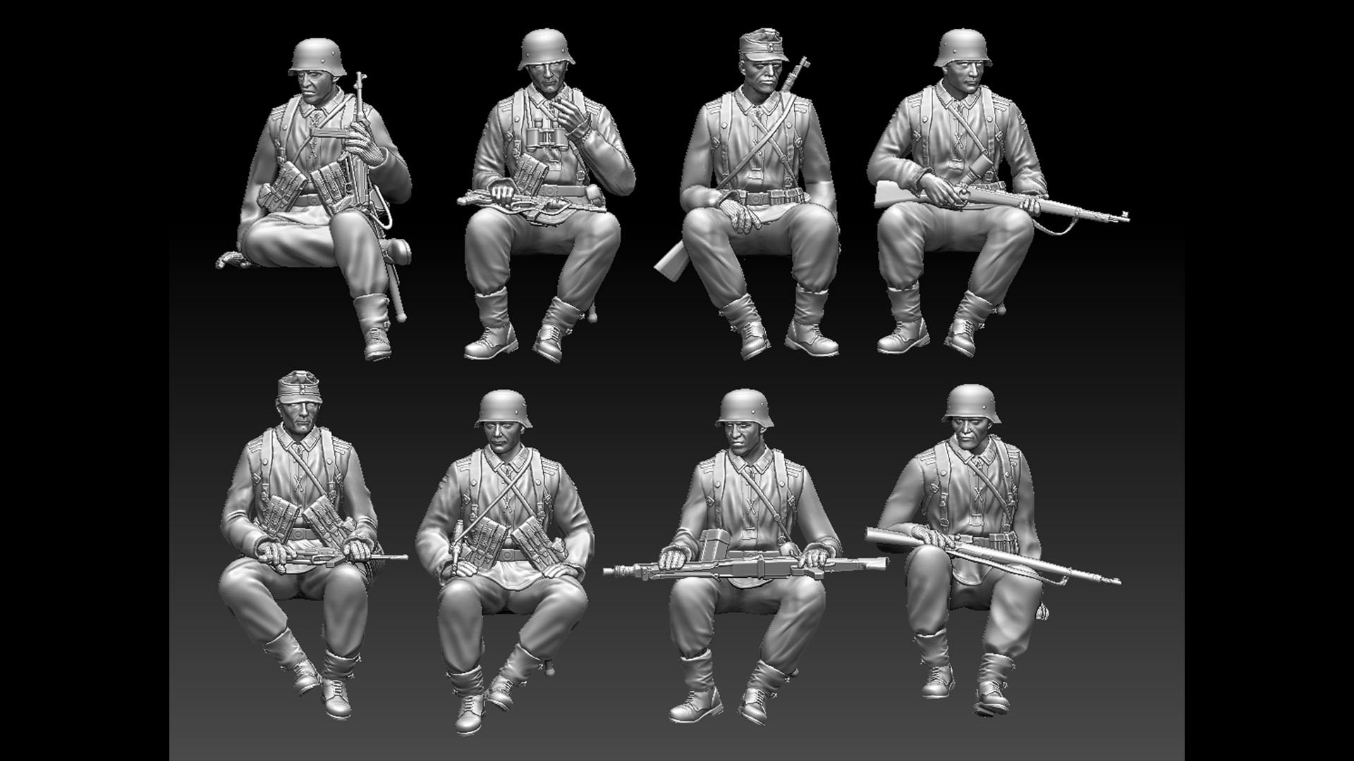 3D German soldiers ww2 - TurboSquid 1764990