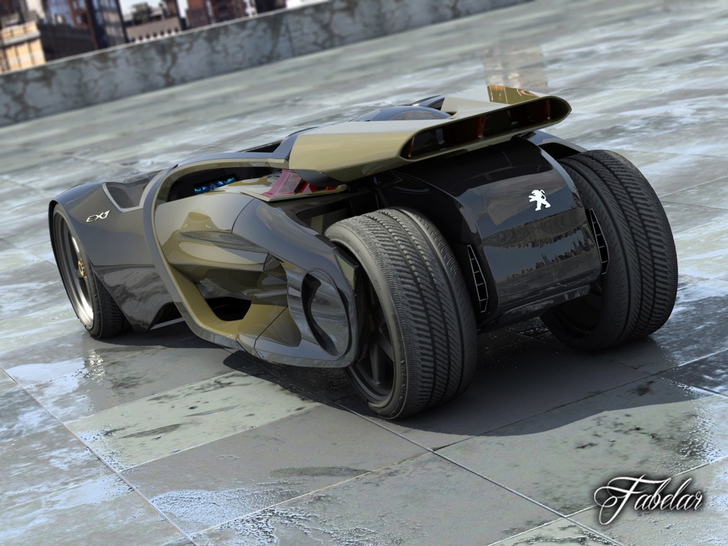 Peugeot Ex-1 Car Design 3d Model