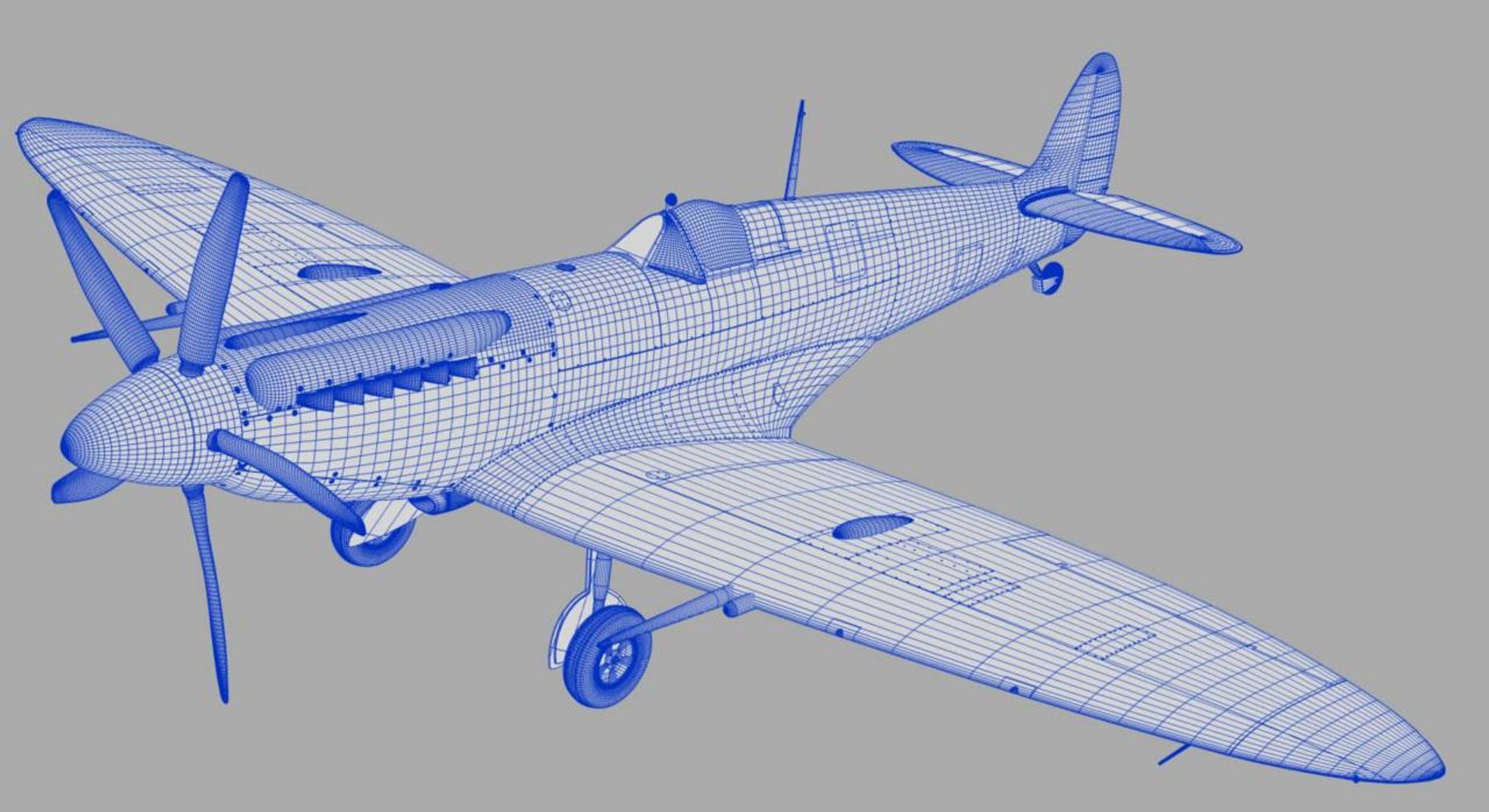 Supermarine Spitfire 3D - TurboSquid 1430561