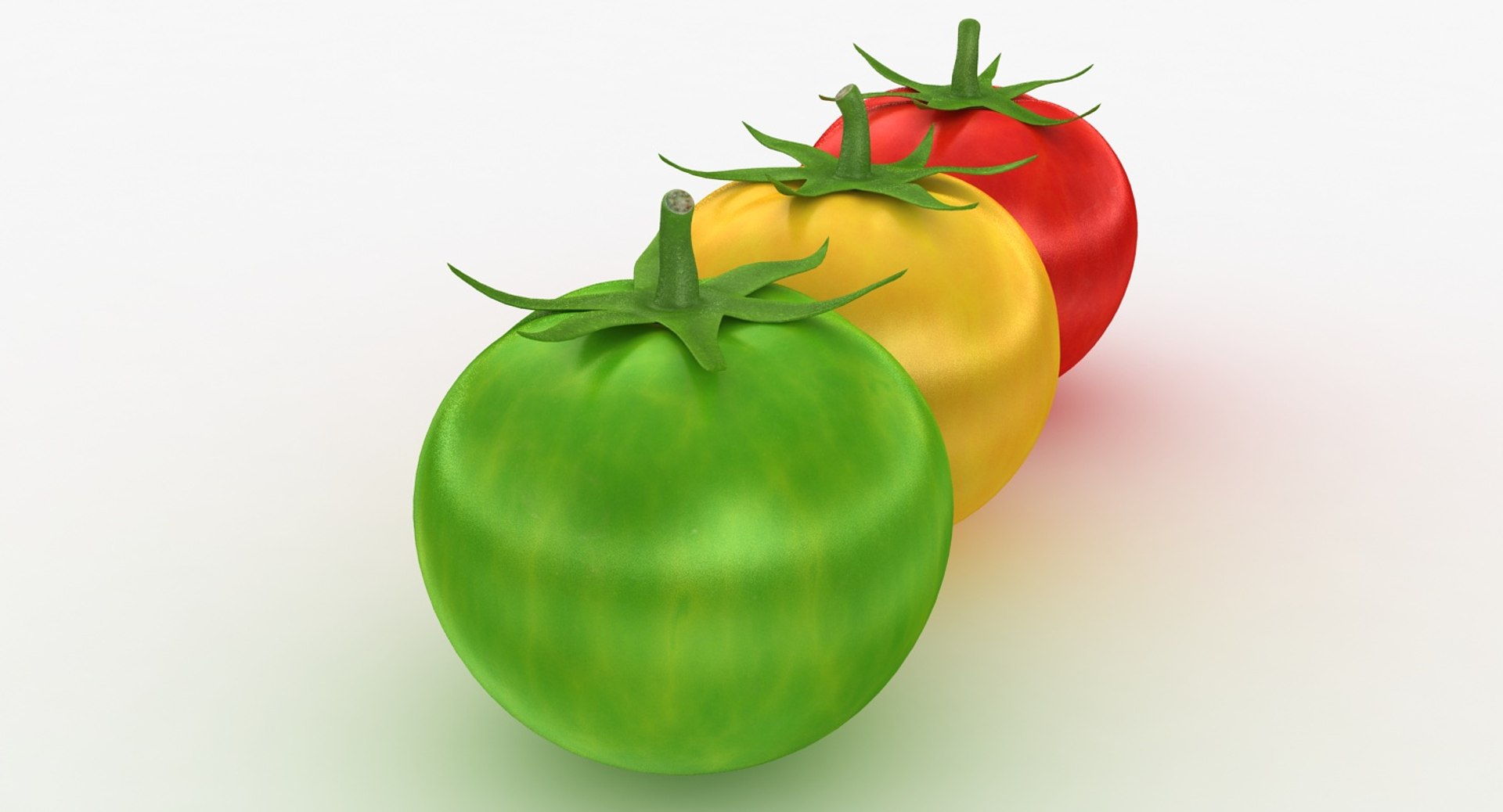 3d Realistic Cherry Tomatoes 3 Model