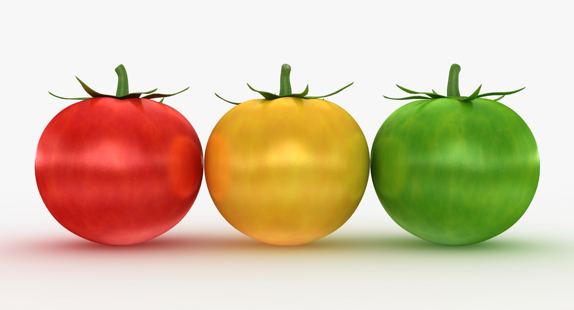 3d Realistic Cherry Tomatoes 3 Model