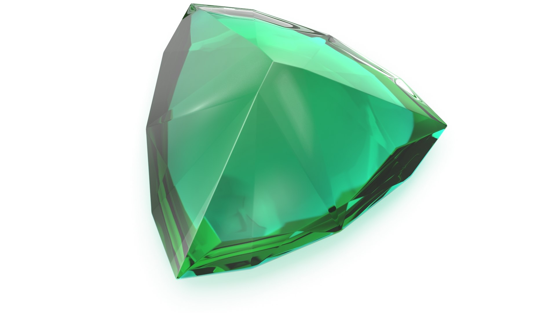 3D Shield Cut Emerald - TurboSquid 1880799