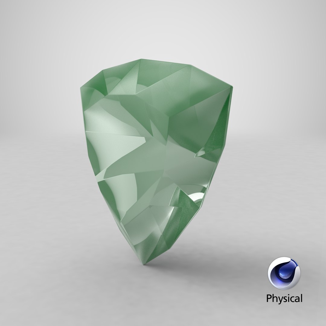 3D Shield Cut Emerald - TurboSquid 1880799