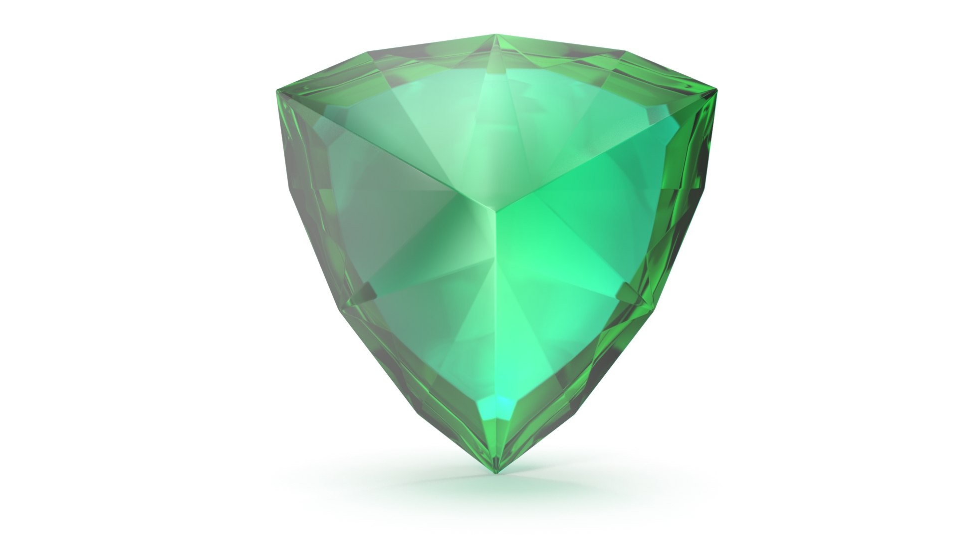 3D Shield Cut Emerald - TurboSquid 1880799