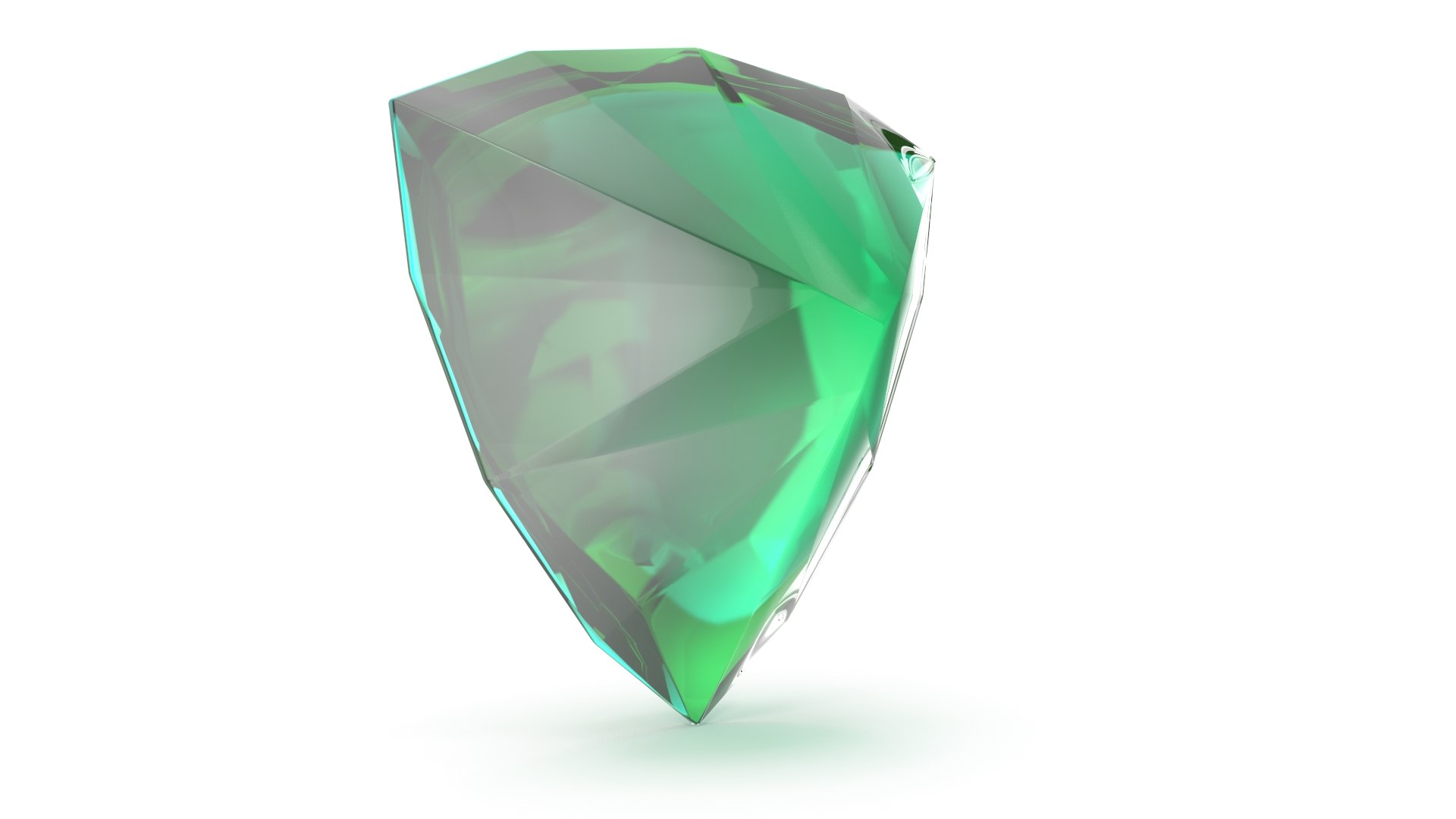 3D Shield Cut Emerald - TurboSquid 1880799
