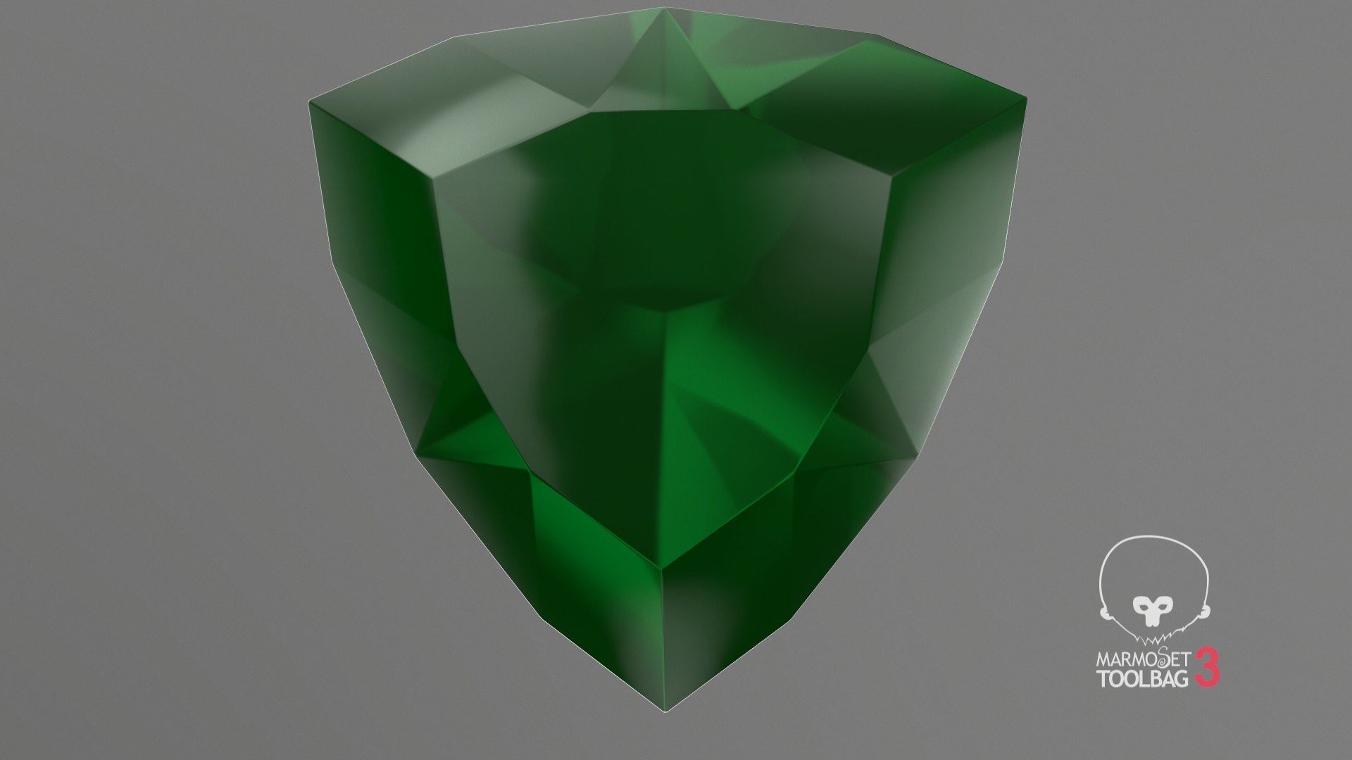 3D Shield Cut Emerald - TurboSquid 1880799