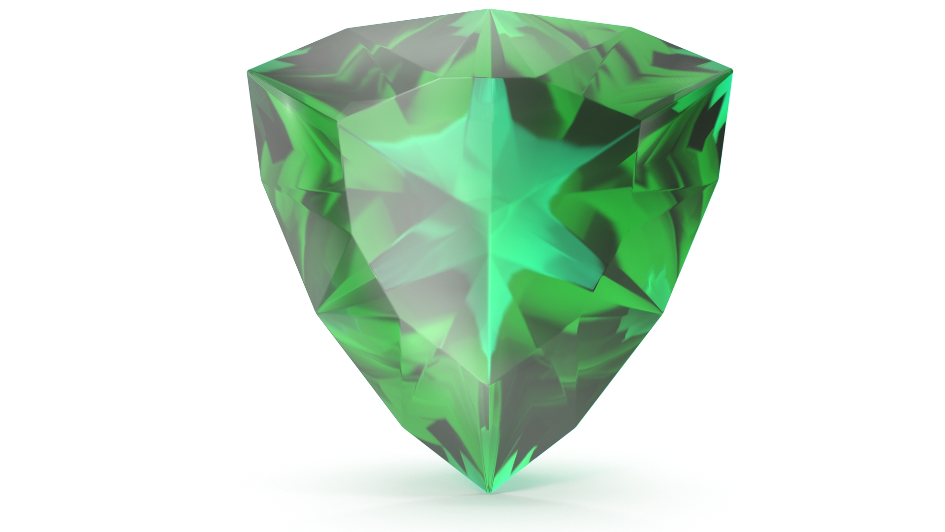 3D Shield Cut Emerald - TurboSquid 1880799