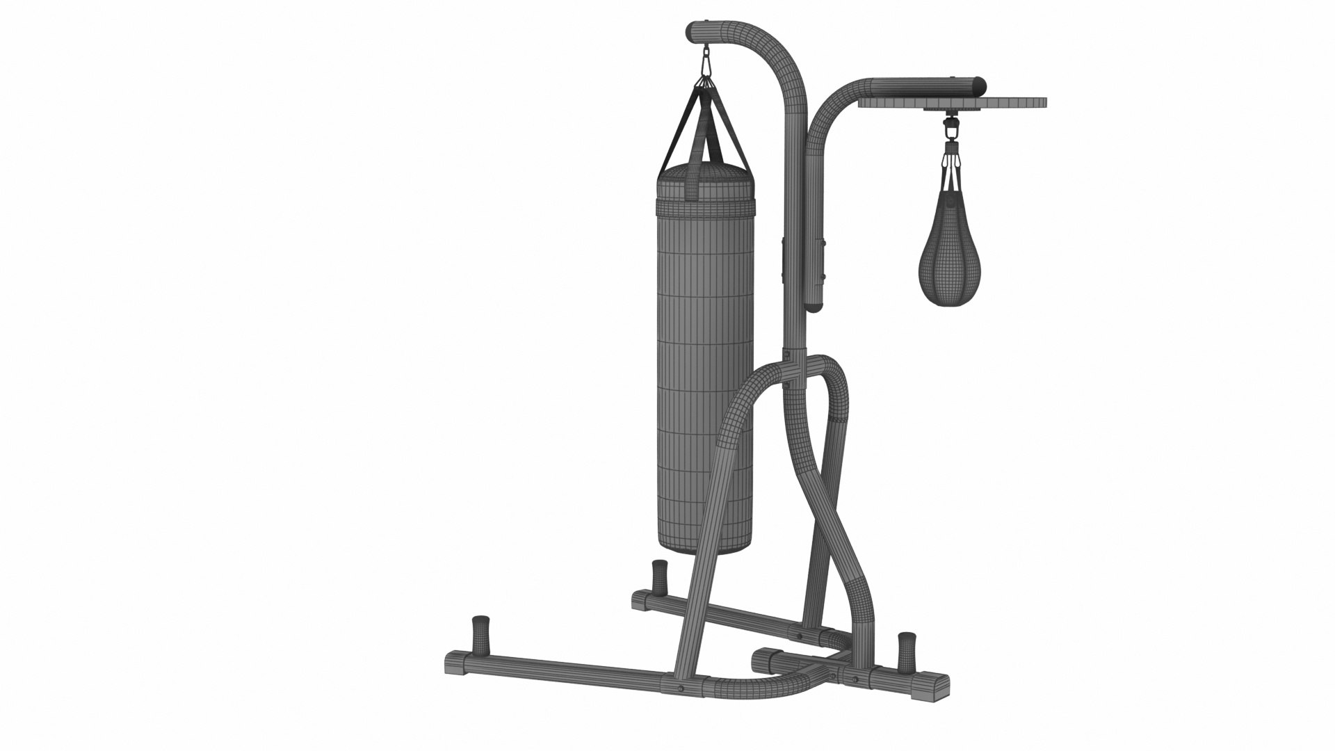 8 In 1 Boxing Punchbag And Stands 3D Model - TurboSquid 1959282