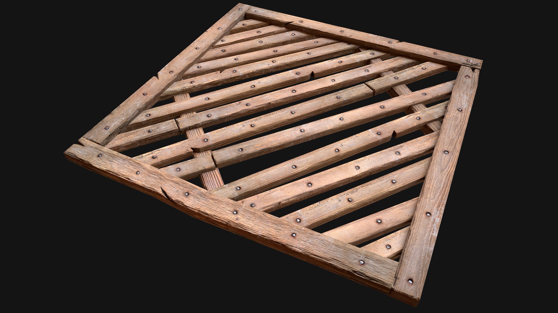 3D Model Medieval Wooden Floor Ceiling - TurboSquid 2137044