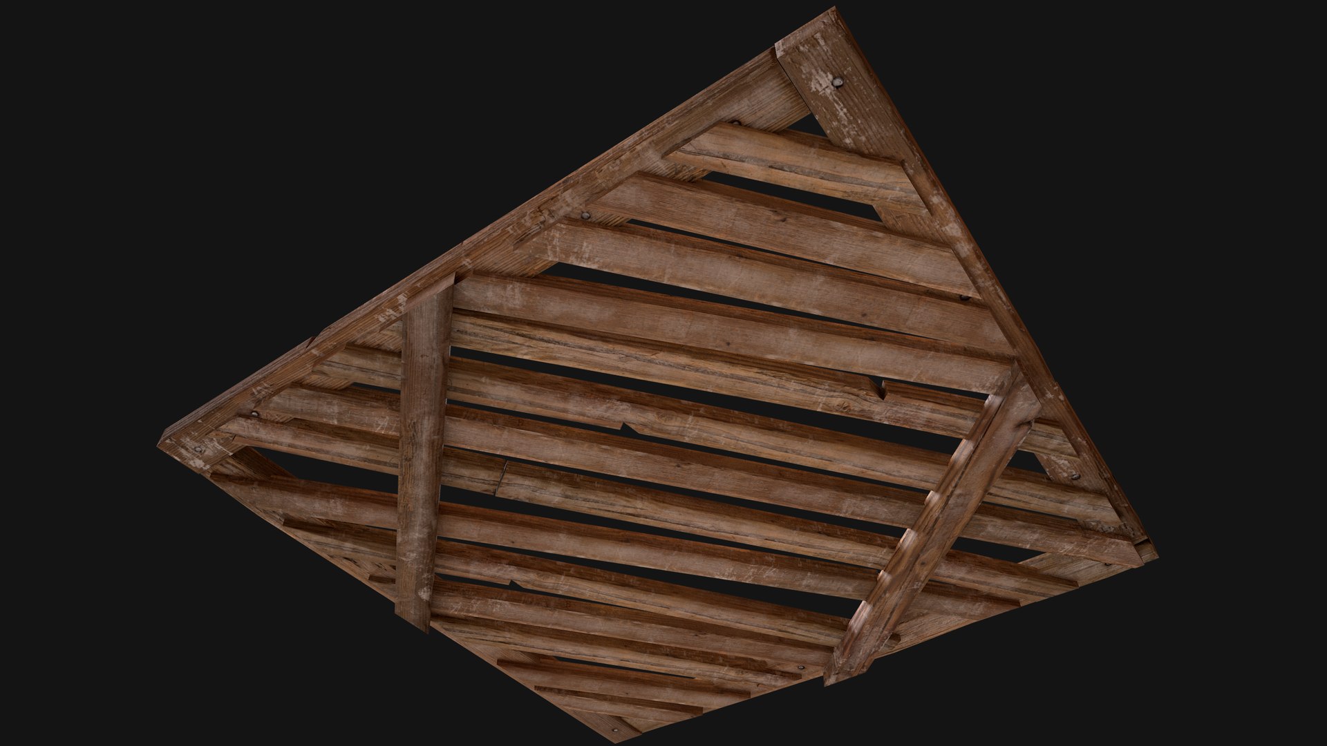 3D Model Medieval Wooden Floor Ceiling - TurboSquid 2137044