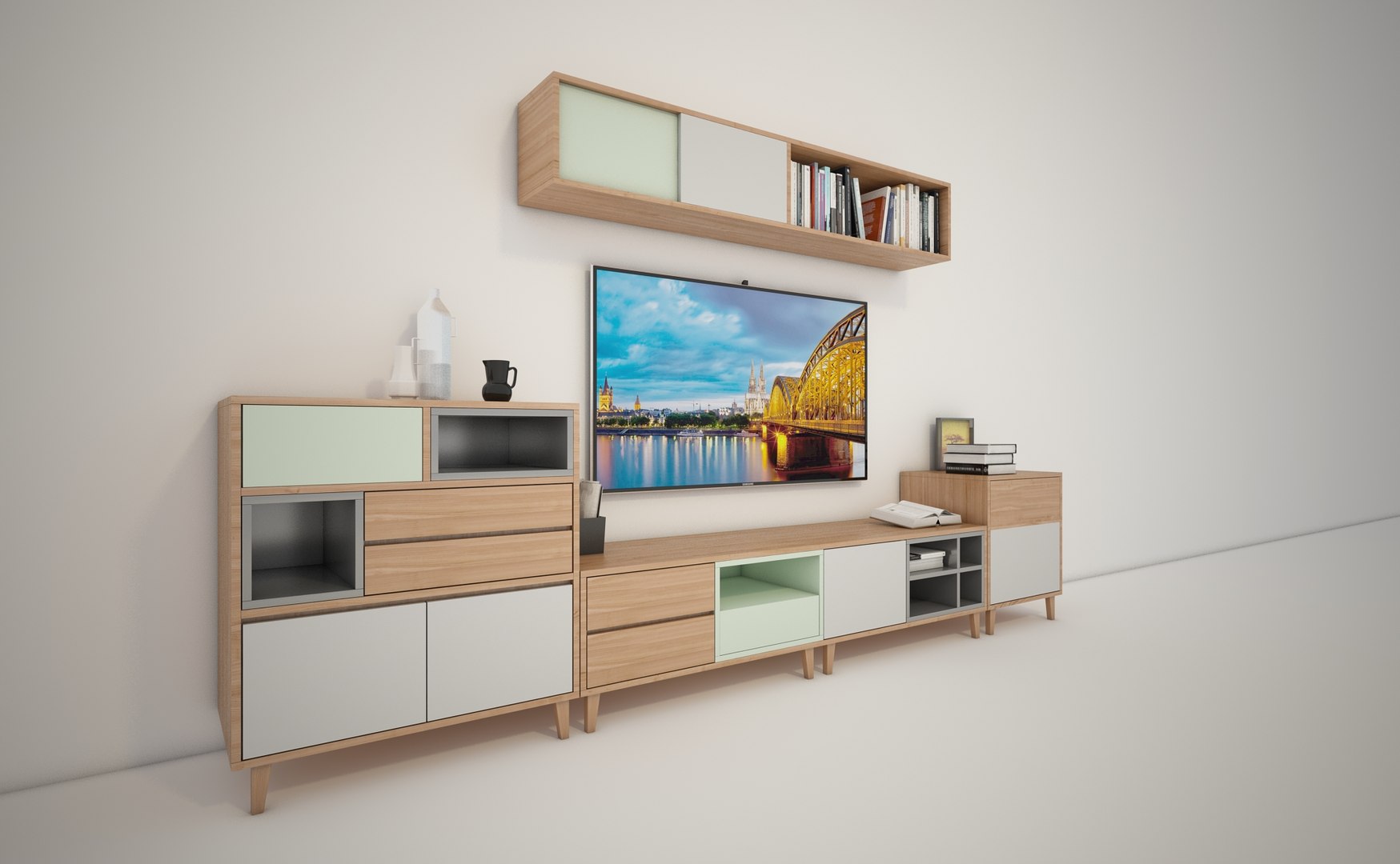 Tv Console 3D Model - TurboSquid 1278884