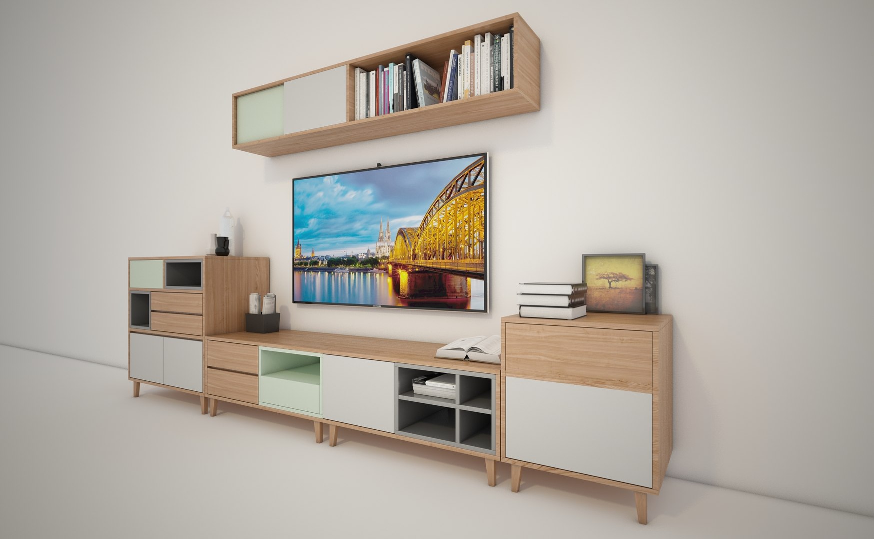 Tv Console 3D Model - TurboSquid 1278884