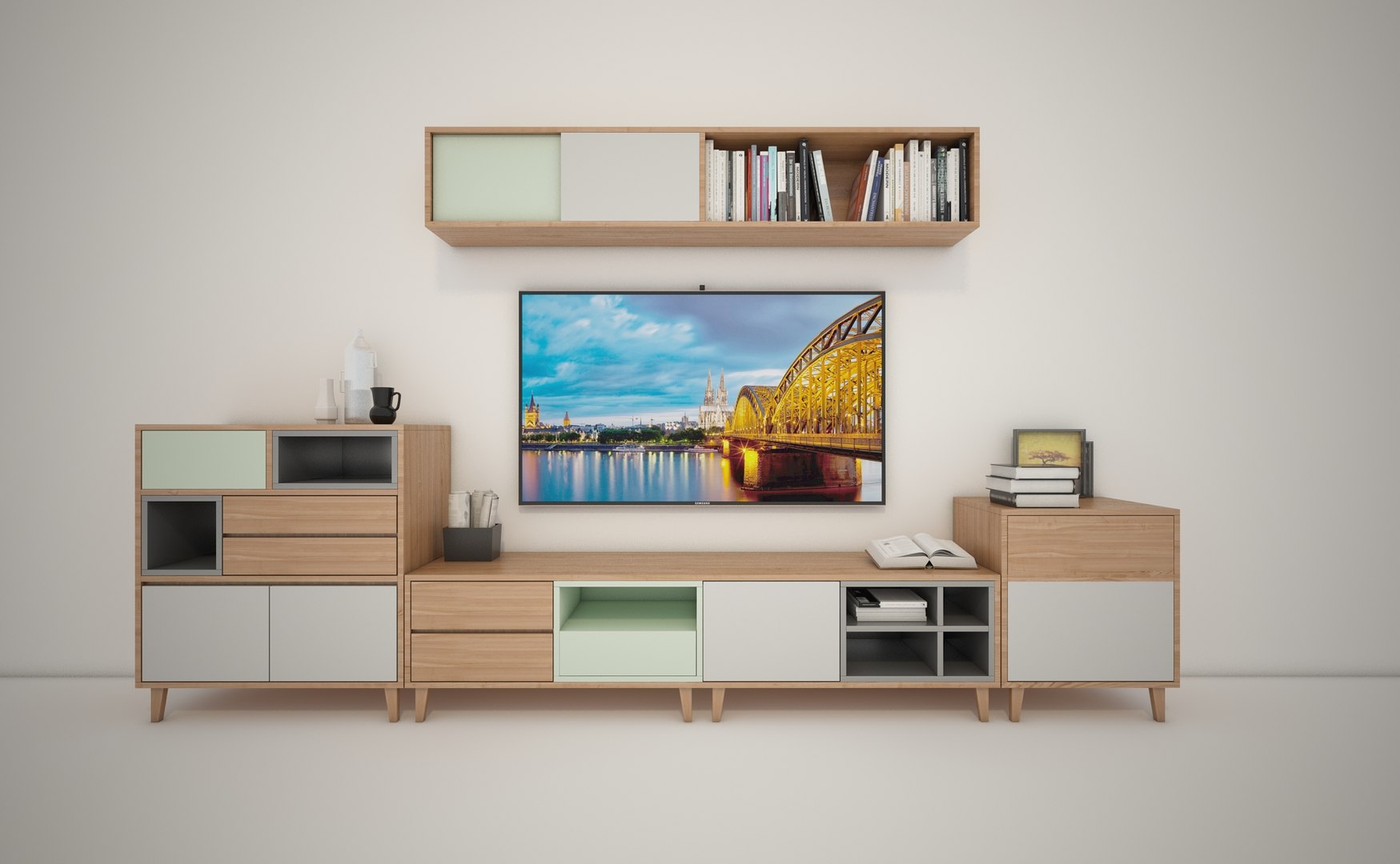 Tv Console 3D Model - TurboSquid 1278884