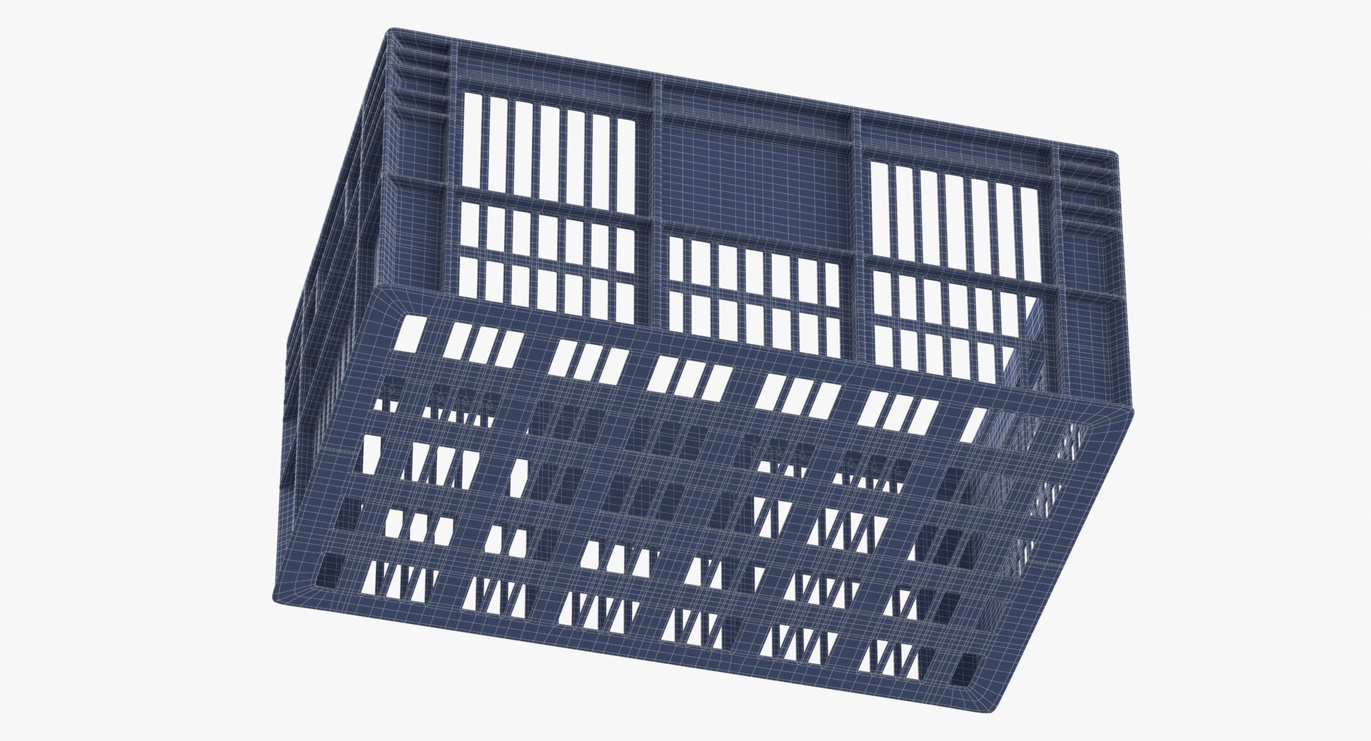 3D plastic crate green model - TurboSquid 1503408