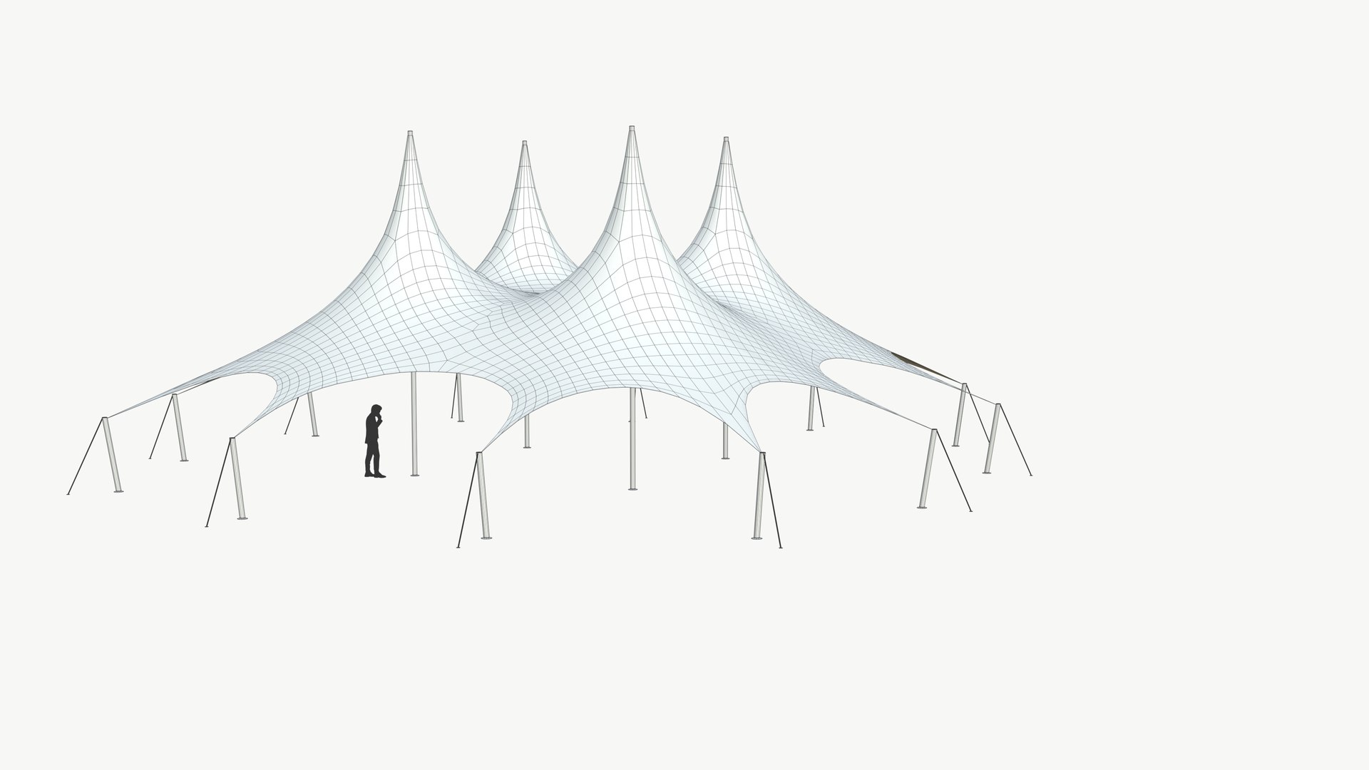 Stretch Tent Structure Design 3D Model - TurboSquid 2122836