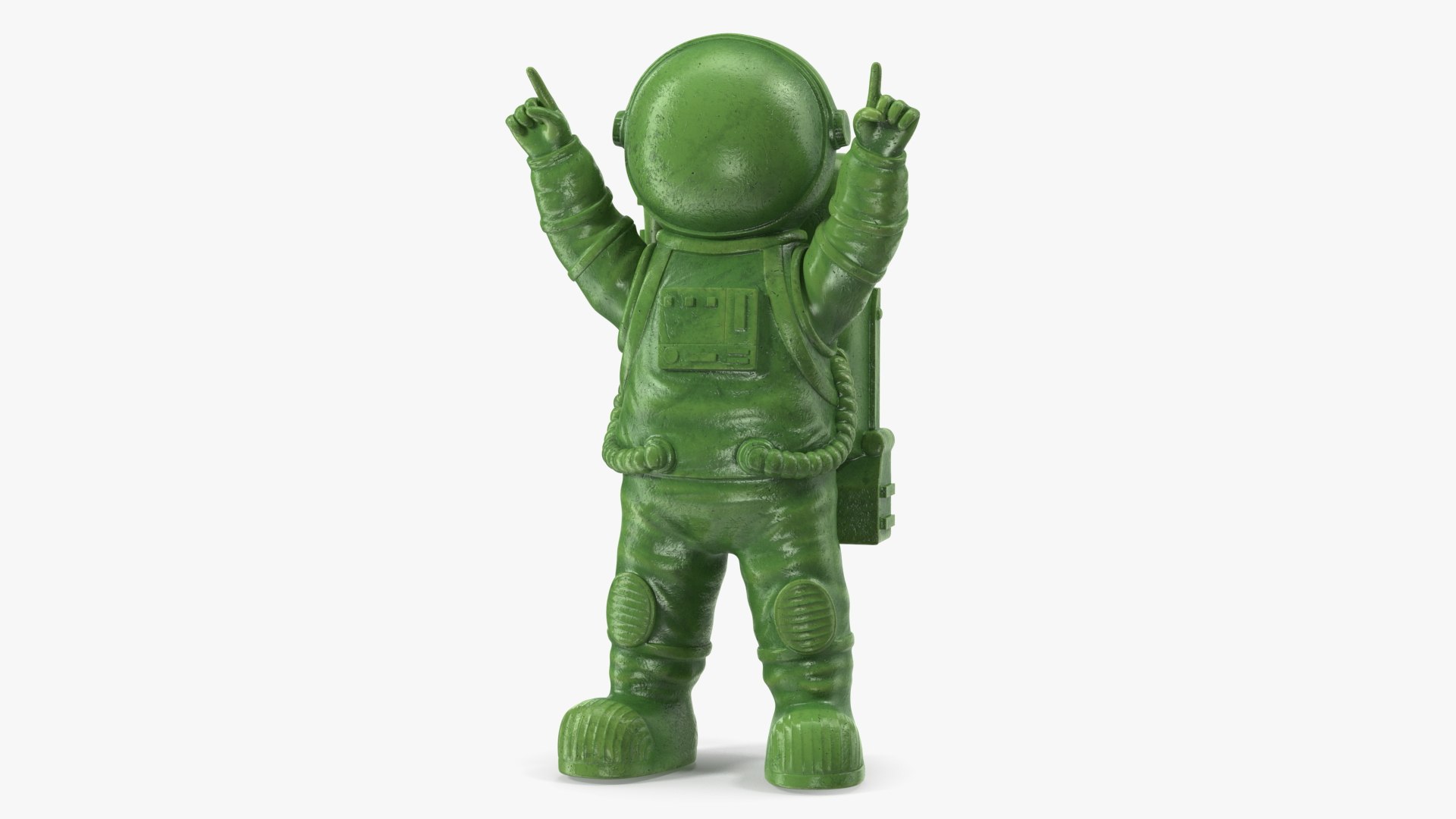Spaceman Toy Character Green Happy Pose3D模型 - TurboSquid 1907979