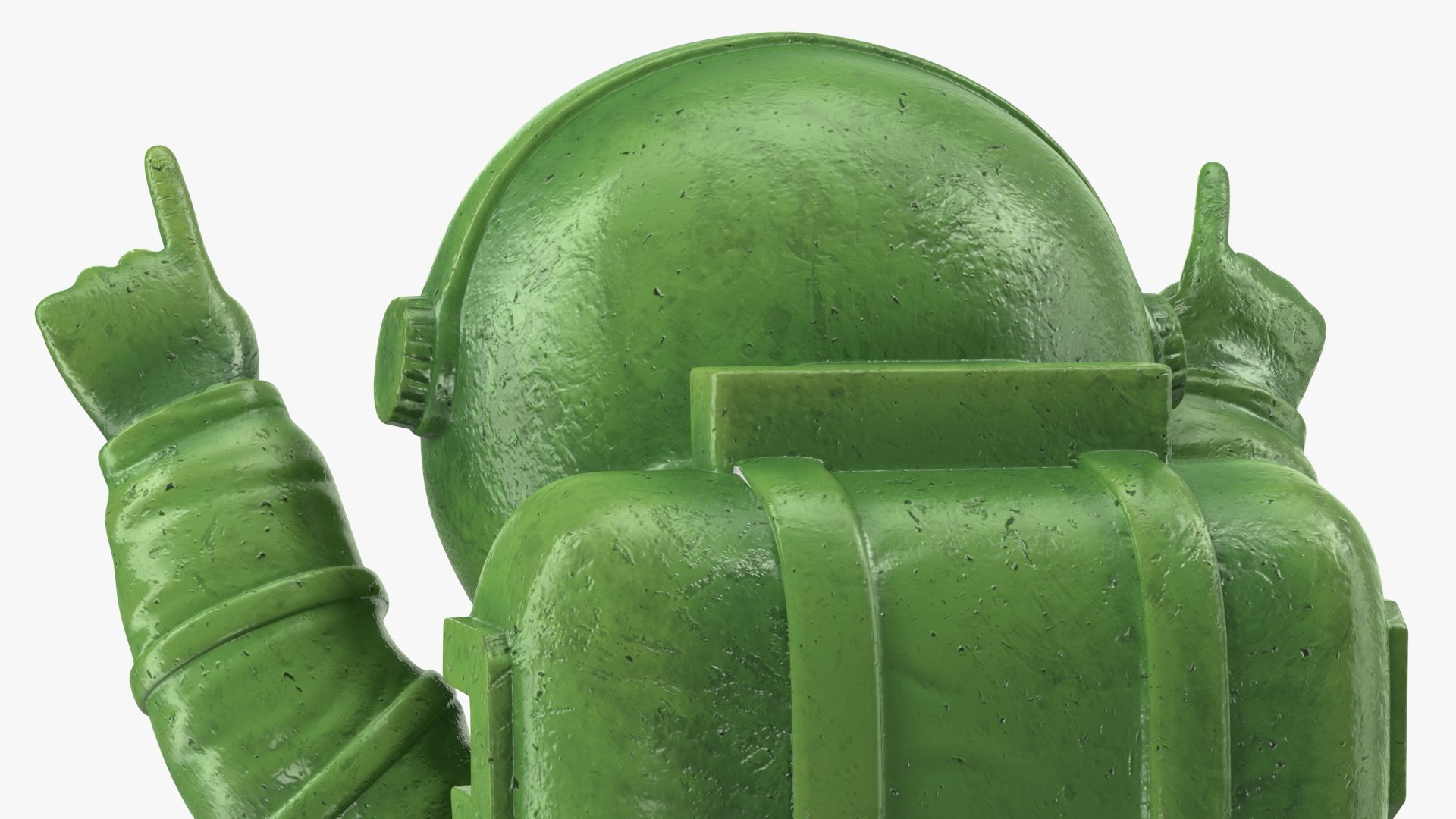 3D model Spaceman Toy Character Green Happy Pose - TurboSquid 1907979