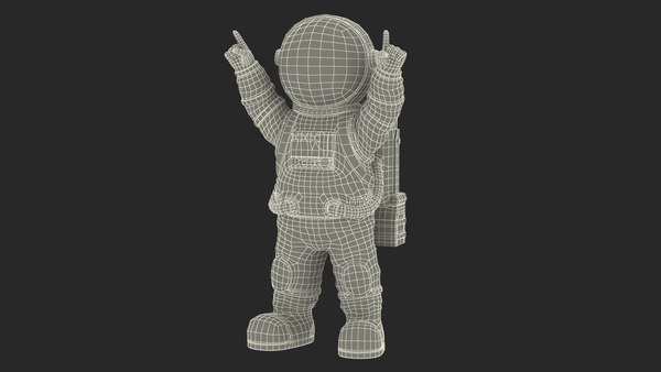 3D model Spaceman Toy Character Green Happy Pose - TurboSquid 1907979