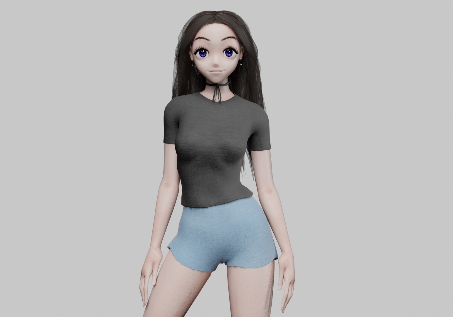 Cute Standard Girl V32796 Model - TurboSquid 2270709