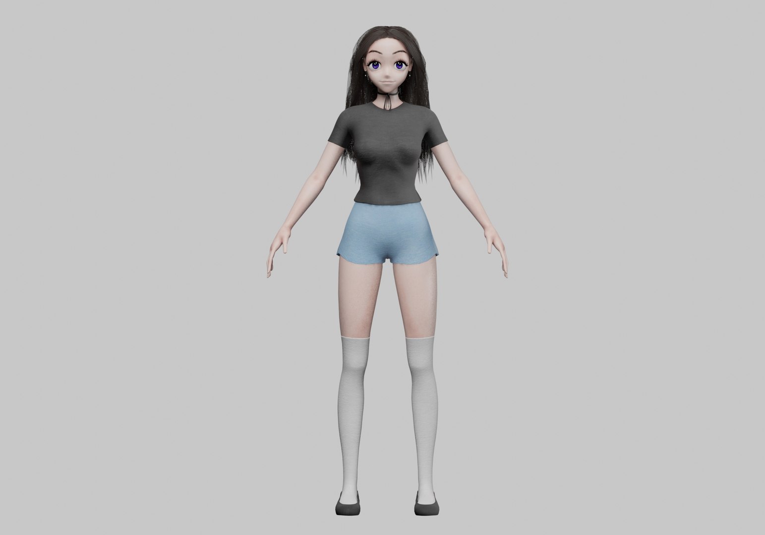 Cute Standard Girl V32796 Model - TurboSquid 2270709