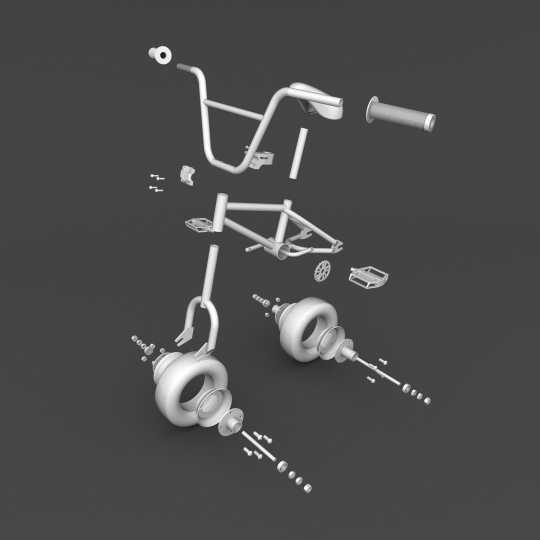 3d Model Of Mini Bmx