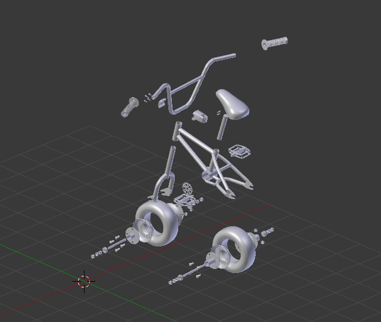 3d Model Of Mini Bmx