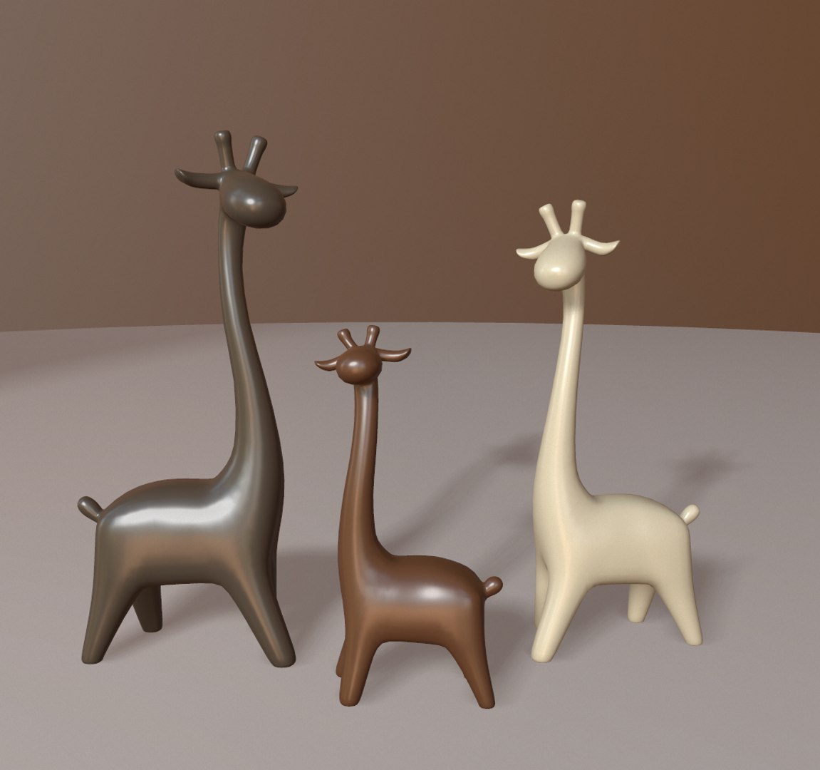 Modern giraffe figurine 3D model - TurboSquid 1651331