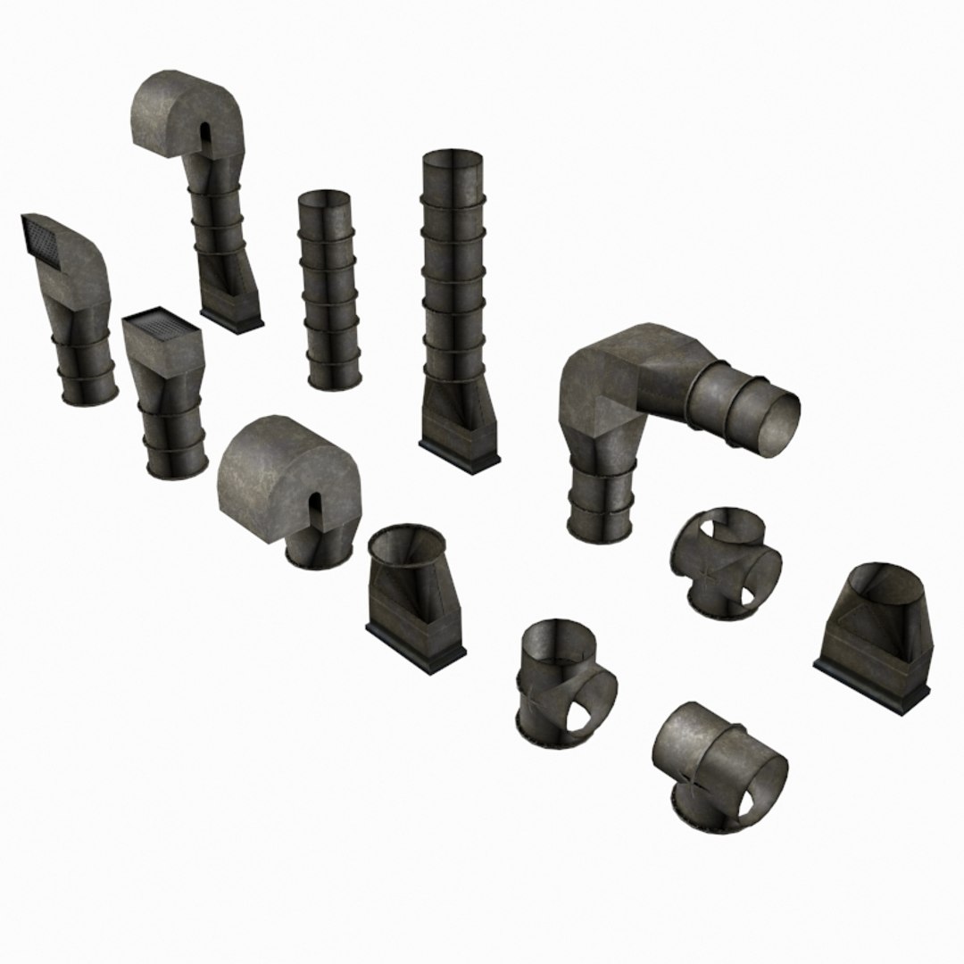 Modular Duct Set 3D Model | 1145038 | TurboSquid